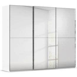 Rauch Schwebet&uuml;renschrank &raquo;Kleiderschrank Schrank Garderobe Schlafzimmerschrank SCALE-DUO&laquo; edle zweigeteilte T&uuml;ren Spiegelfront und 3 Zierleisten MADE