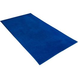 Vossen Strandtuch &raquo;Beach Club&laquo; Badetuch, Uni Farben, mit Schriftzug blau Frotteevelours, Obermaterial: 100% Baumwolle B/L: 100cmx180cm, 1 Stk., 
