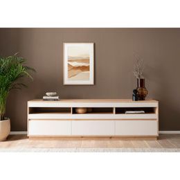 Home Affaire Lowboard &raquo;Sonora, moderner TV-Unterschrank, Kommode in Eiche Artisan, TV-Schrank&laquo; filigrane Rahmenoptik, ausreichend Stauraum, vielseitig