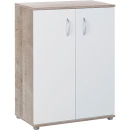 Arthur Berndt Mehrzweckschrank &raquo;Knut 2-t&uuml;rig&laquo; Holzwerkstoff Platinum Oak, B/H/T: 60cm x 83cm x 35cm, T&uuml;ren: 2 Stk.