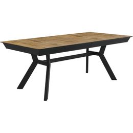 Jockenh&ouml;fer Esstisch &raquo;Tyson, 3-fach ausziehbar&laquo; Extrabreit (200-320x100cm), Synchronauszug, melaminbeschichtet braun B/H/T: 200cm x 76cm x 100cm, Synchronauszug