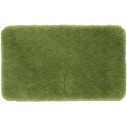 G&ouml;zze Badematte &raquo;&raquo;DELUXE&laquo;&laquo; rutschhemmend beschichtet fu&szlig;bodenheizungsgeeignet mit extra hohem Flor gr&uuml;n Polyester rechteckig (70cm x 120cm ), 1 Stk.