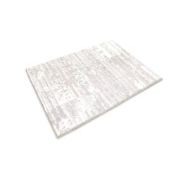 Wecon Home Badematte &raquo;Mauri&laquo; H&ouml;he 5 mm Vintage Design, waschbar, rutschfest, schnell trocknend, Badteppich wei&szlig; Polyester rechteckig (80cm x 150cm ), 