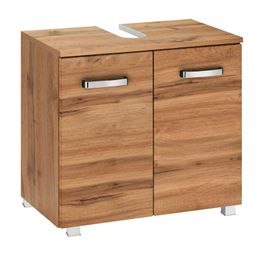 Welltime Waschbeckenunterschrank &raquo;Ravenna&laquo; braun wotaneiche, B/H/T: 60cm x 59cm x 35cm