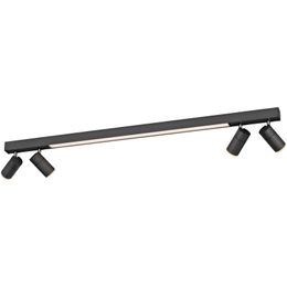 Neuhaus PURE LED Deckenleuchte &raquo;PURE Lines Spot&laquo; LED-Board 1 Stk. warmwei&szlig; - kaltwei&szlig; Spots dreh- & schwenkbar, CCT, dimmbar per Fernbedienung schwarz