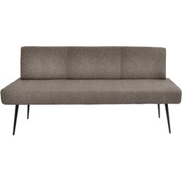 K+w Komfort & Wohnen K+W Komfort & Wohnen Essbank &raquo;Giacomo I Polsterbank&laquo; Metallf&uuml;sse in schwarz, wahlweise in der Breite 200cm oder 177cm braun B/H/T: 177cm x 87cm x 62cm