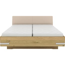 Musterring Holzbett &raquo;Savona, Bettgestell, Bettrahmen, teilmassiv Bianco-Eiche&laquo; Belastbarkeit 220 Kg, 4-fache Liegeh&ouml;henverstellung, MADE IN GERMANY, Kopfteil 