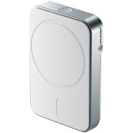 ALOGIC Powerbank &raquo;Matrix Universal Magnetic MagSafe&laquo; Matrix Universal Magnetic MagSafe Powerbank 5000mAh Black 5.000 mAh wei&szlig; LED-Leuchtrad zur 