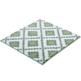 Kleine Wolke Badematte &raquo;&raquo;Alhambra&laquo;, Badvorleger, Badezimmer Teppich&laquo; H&ouml;he 15 mm rutschhemmend beschichtet fu&szlig;bodenheizungsgeeignet modernes Rauten Muster, 