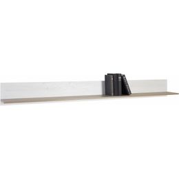 OTTO home Wandregal &raquo;Larona&laquo; Breite 185 cm, Wandboard wei&szlig; B/H/T: 185cm x 20cm x 21cm