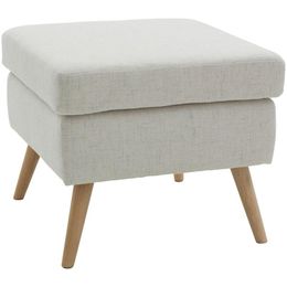 OTTO home Hocker &raquo;Salla&laquo; Bezug auch in Luxus-Microfaser in Teddyfelloptik beige Samtcord (92% Polyester 8% Polyamid);Struktur (100% Polyester);