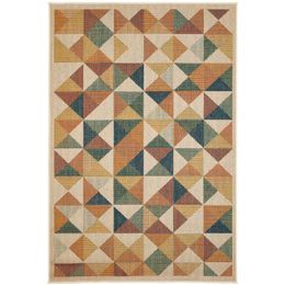 ANDIAMO Teppich &raquo;Sedona Dreieck&laquo; rechteckig 6 mm H&ouml;he Flachgewebe, modernes Design, In- und Outdoor geeignet bunt Polypropylen B : 120cm 1 Stk., 6mm, L: 170cm