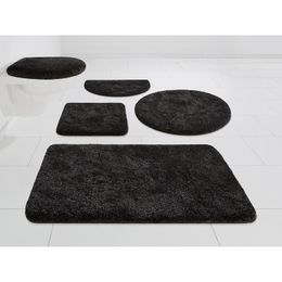 Grund Badematte &raquo;Melos, Badvorleger, Badezimmer Teppich, sehr weich&laquo; H&ouml;he 27 mm rutschhemmend beschichtet fu&szlig;bodenheizungsgeeignet melierte Optik, sehr 