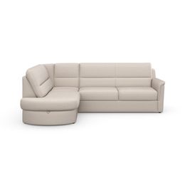 Sit & More sit&more Ecksofa &raquo;Panini L-Form&laquo; wahlweise mit Schlaffunktion und Bettkasten grau B/H/T: 243cm x 87cm x 175cm, Luxus-Microfaser Euphoria, Ottomane 