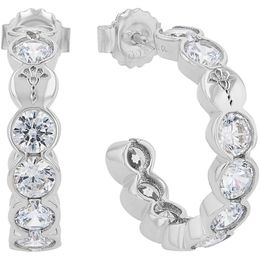 JOOP! Damen JOOP! Paar Creolen &raquo;2038915&laquo; mit Zirkonia (synth.) silber Silber 925 (Sterlingsilber)
