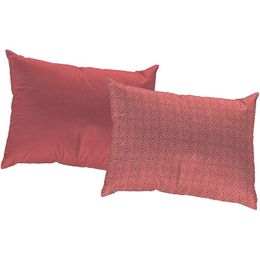 Adam Dekokissen &raquo;Graphic Ventus&laquo; mit feiner Struktur, Wendekissenh&uuml;lle ohne F&uuml;llung, 1 St&uuml;ck rot Baumwolle B/L: 60cm x 40cm, 1 Stk.