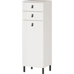Germania Midischrank &raquo;GW-Tulsa&laquo; wei&szlig; Holzwerkstoff Wei&szlig;, B/H/T: 39cm x 119cm x 35cm, Schubladen: 2 Stk. T&uuml;ren: 1 Stk.
