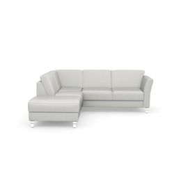 Sit & More sit&more Ecksofa &raquo;Visby L-Form&laquo; Wahlweise mit Schlaffunktion und Stauraum, frei im Raum stellbar grau B/H/T: 248cm x 87cm x 213cm, Soft clean, 