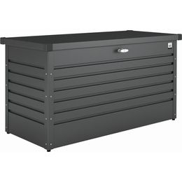 BioHort Kissenbox, Dunkelgrau, Metall, 101x46x61 cm, Deckel, Deckel aufklappbar, regenabweisend, wetterbest&auml;ndig, Aufbewahrung & Schutzh&uuml;llen, Gartenboxen