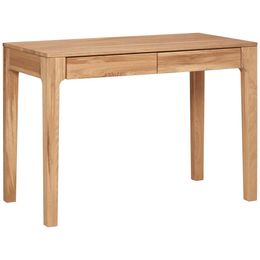 Livetastic Schreibtisch, Wildeiche, Holz, Wildeiche, massiv, 2 Schublade(n) Schubladen, rechteckig, eckig, 55x76x110 cm, gastro- und objekttauglich, Stauraum, Arbeitszimmer, Schreibtische, B&uuml;rotische
