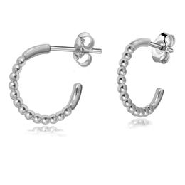 Firetti Damen Paar Creolen &raquo;Schmuck Geschenk Silber 925 Ohrringe Kugeln&laquo; Made in Germany 13,5mm, Silber 925 (Sterlingsilber)