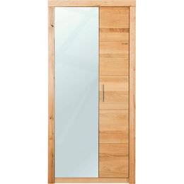 VOGL M&ouml;belfabrik Garderobenschrank &raquo;Toronto&laquo; braun Holzwerkstoff, Massivholz Eiche-Optik, B/H/T: 90cm x 191cm x 42cm, T&uuml;ren: 2 Stk.