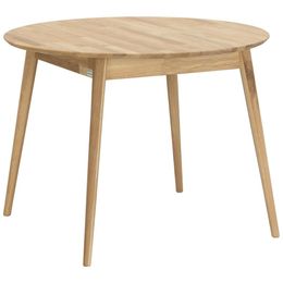 P & B Esstisch, Wildeiche, Holz, Wildeiche, massiv, rund, konisch, 100x75x100 cm, ausziehbar, gastro- und objekttauglich, Esszimmer, Tische, Esstische, Esstische ausziehbar