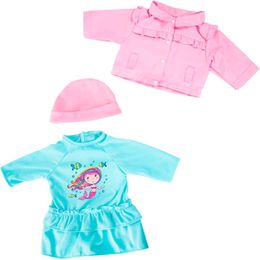 BAYER Puppenkleidung &raquo;Kleid/Jacke bl. 38 cm&laquo; blau Einheitsgr&ouml;&szlig;e Puppenkleidung