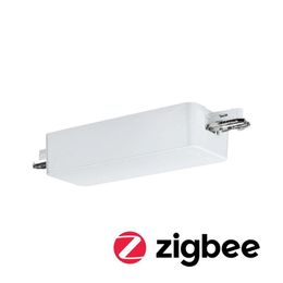 Paulmann Schienensystem-Controller &raquo;URail Schienenadapter Smart Home Dimm/Switch 155x56mm&laquo; 1 Stk. tlg. Zigbee 3.0 wei&szlig; Kunststoff Einheitsgr&ouml;&szlig;e