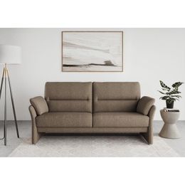 DOMO collection 2,5-Sitzer &raquo;Pina, schmale Armlehnen, mit Federkern, kompakt & elegant&laquo; Hoher Sitzkomfort, Feinstruktur, stone, Breite 199 cm grau 100%