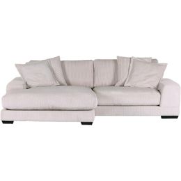 GUTMANN FACTORY Ecksofa beige 100% Polyester B/H/T: 280cm x 57cm x 190cm, Cord