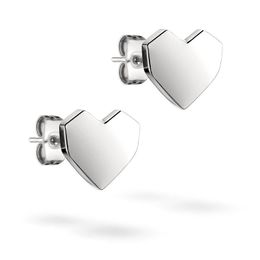 Liebeskind Berlin Damen Paar Ohrstecker &raquo;Schmuck Edelstahl Urban Heart Herz&laquo; silber Edelstahl