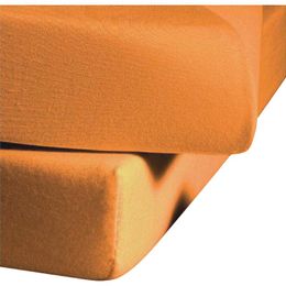 Fleuresse Spannbettlaken &raquo;Ines hochwertiger Jersey aus reiner Baumwolle,&laquo; aus Baumwolle, f&uuml;r Matratzen bis 23 cm H&ouml;he, Bettlaken, Spannbetttuch beige 