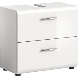 Welltime Waschbeckenunterschrank &raquo;FLORENZ, Breite 60cm, inkl. Siphonausschnitt, mit T&uuml;ren oder Sch&uuml;ben&laquo; TOPSELLER!, 1 Stk. tlg. hochwertige MDF Front,
