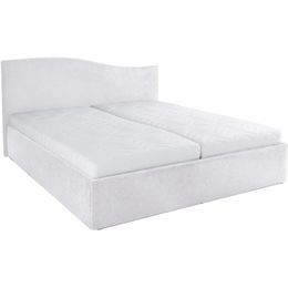 Westfalia Schlafkomfort Polsterbett inkl. Bettkasten bei Ausf&uuml;hrung mit Matratze wei&szlig; Bezug Bett: wahlweise Kunstleder oder Microfaser (100% Polyester);Bonnell-