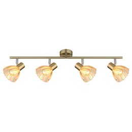 Globo LIGHTING Deckenspot &raquo;ZACHERY&laquo; E14 1 Stk. Strahler mit Chrom, Glas, schwenkbar gold 4, &Oslash; 10cm H: 19cm, 1 Stk.