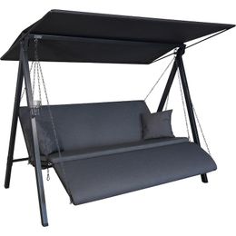 Angerer Hollywoodschaukel &raquo;Lounge Zip anthrazit&laquo; wetterfest grau Obermaterial: 100% Polyacryl Einheitsgr&ouml;&szlig;e