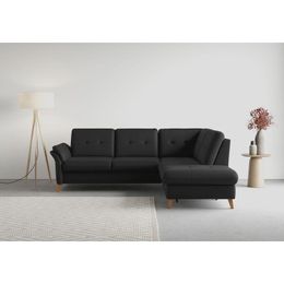 Sit & More sit&more Ecksofa &raquo;G&ouml;teborg&laquo; inkl. Sitztiefenverstellung, wahlweise mit Bettfunktion & Bettkasten grau B/H/T: 250cm x 90cm x 226cm, Luxus-Microfaser 