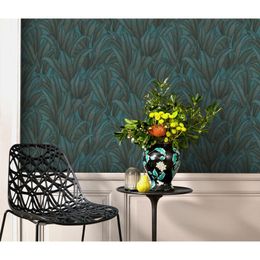 Fashion for walls Vliestapete &raquo;Sansibar&laquo; floral gepr&auml;gt Phthalate frei blau B/L: 0,53m x 10,05m, Rollen: 1