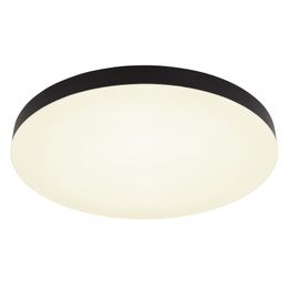 Globo LIGHTING Deckenleuchte &raquo;MATTHEW&laquo; LED-Modul 1 Stk. warmwei&szlig; - kaltwei&szlig; Deckenlampe schwarz Kunststoff wei&szlig; matt CCT 3000/4000/6500K schwarz &Oslash; 