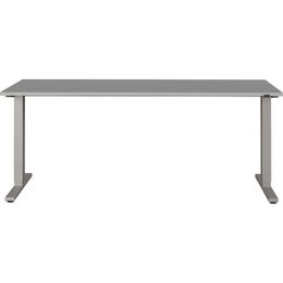 Germania Schreibtisch &raquo;GW-Agenda Schreibtisch&laquo; elektrisch h&ouml;henverstellbar mit Memory-Funktion silber B/H/T: 180cm x 80cm