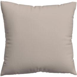 Schlafgut Kissenbezug &raquo;Premium Kissenbezug Woven Satin (1 St)&laquo; Ton-in-Ton Rei&szlig;verschluss, Fadendichte von 300tc, Uni, OEKO Tex beige Mako-Satin, Obermaterial: 