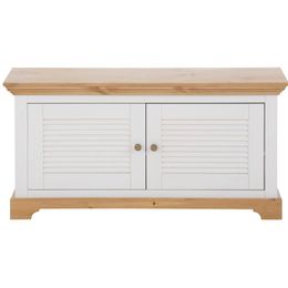 OTTO home Schuhbank &raquo;Ayanna&laquo; Sitzbank aus massiver Kiefer, FSC , Breite 110 cm, Sitzh&ouml;he 53 cm wei&szlig; FSC -zertifiziertes Massivholz B/H/T: 110cm x 53cm