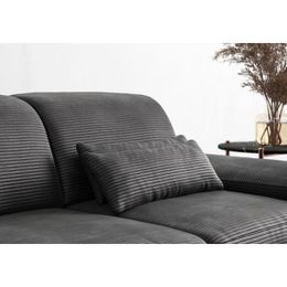 Sit & More sit&more Sofakissen &raquo;Cabana&laquo; wahlweise 2er- oder 3er-Nierenkissen-Set grau 100% Polyester B/H/T: 65cm x 25cm x 10cm, Breitcord, 2er-Set