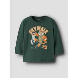 name it Jungen T-Shirt &raquo;NMMLINCOM LS NREG TOP BOX&laquo; gr&uuml;n 92