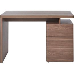 Jahnke Schreibtisch &raquo;CU-LIBRE 120&laquo; platzsparender Arbeitsplatz, 1 Schublade & 1 T&uuml;r, Breite: 120 cm braun B/H/T: 120cm x 76cm x 55cm