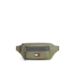 Tommy Jeans Herren Bauchtasche &raquo;TJM ELEVATED PU BUMBAG&laquo; Unisex G&uuml;rteltasche, Crossbody Bag mit Logo-Aufn&auml;her gr&uuml;n B/H/T: 40cm x 17cm x 3,5cm