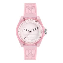 adidas originals Damen adidas originals Solaruhr &raquo;PROJECT FOUR SOLAR&laquo; Quarzuhr, Armbanduhr, Herrenuhr, Damenuhr, Resinarmband rosa Einheitsgr&ouml;&szlig;e