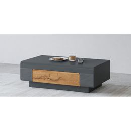 OTTO home Couchtisch &raquo;Toledo,Breite 110cm eleganter Sofatisch mit Hochglanzelemente&laquo; Kaffeetisch mit 1 Schublade, Wohnzimmertisch grau B/H/T: 110cm x 