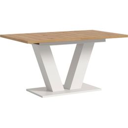 Home Affaire Esstisch &raquo;Motus, ausziehbar 150 -190 cm, inklusive 40 cm Einlegeplatte&laquo; Set, 1 Stk. tlg. V-Gestell mit Bodenplatte, Tisch, K&uuml;chentisch, 